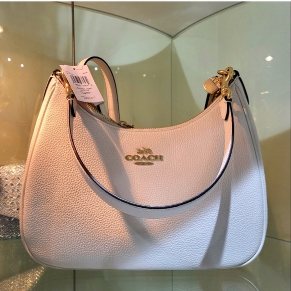 Coach | Bags | New Terri Hobo Large In Goldchalk | Poshmark